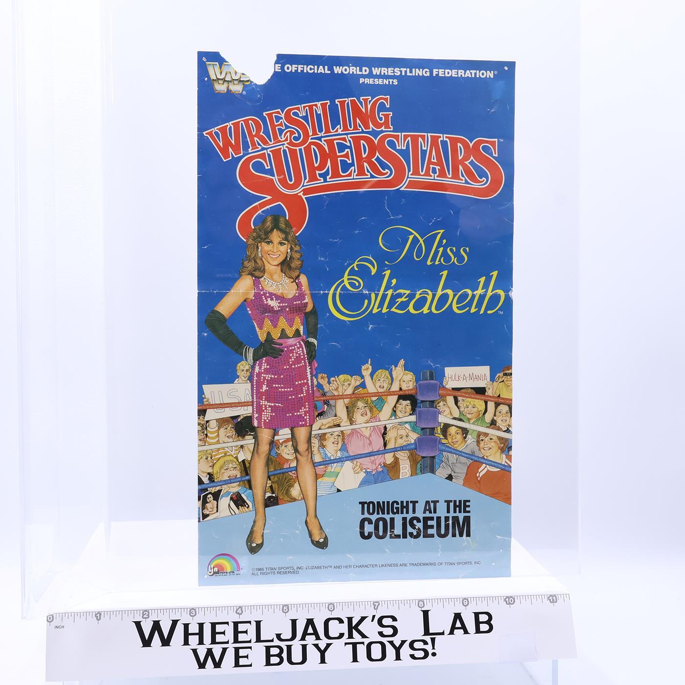 Miss Elizabeth Original Poster WWF Wrestling Superstars 1986 LJN ...