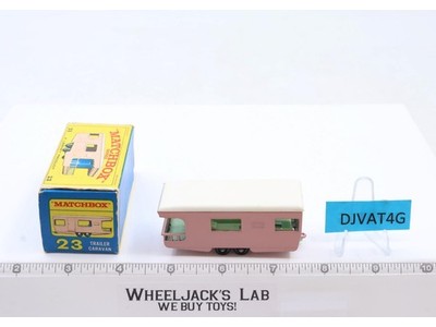 Trailer Caravan PINK Matchbox Series 23 Lesney Made In England w ...