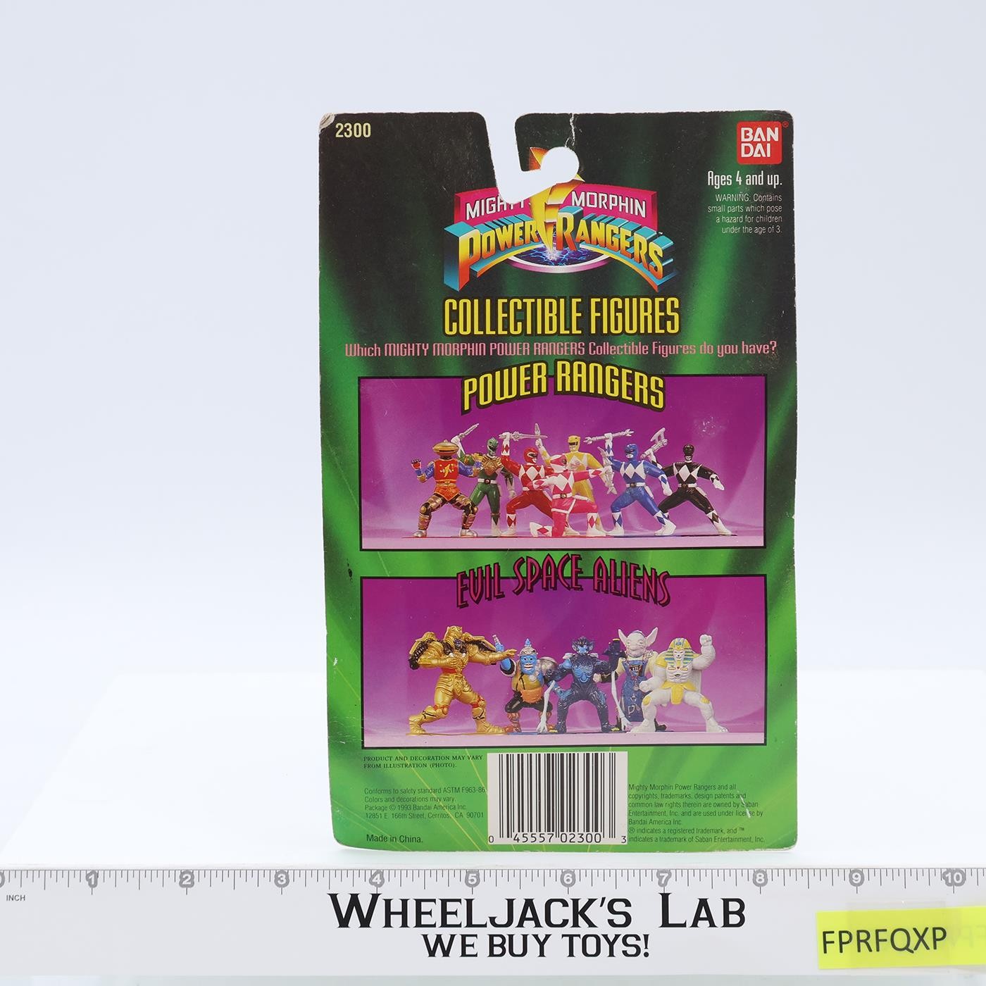 Collectible Figures Mighty Morphin Power Rangers 1994 Bandai NEW MOSC 3 ...