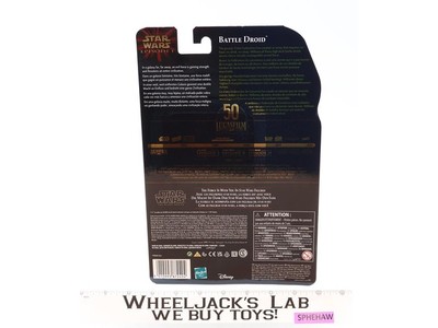 Battle Droid Star Wars Black Series Episode 1 50th Anniversary Hasbro ...