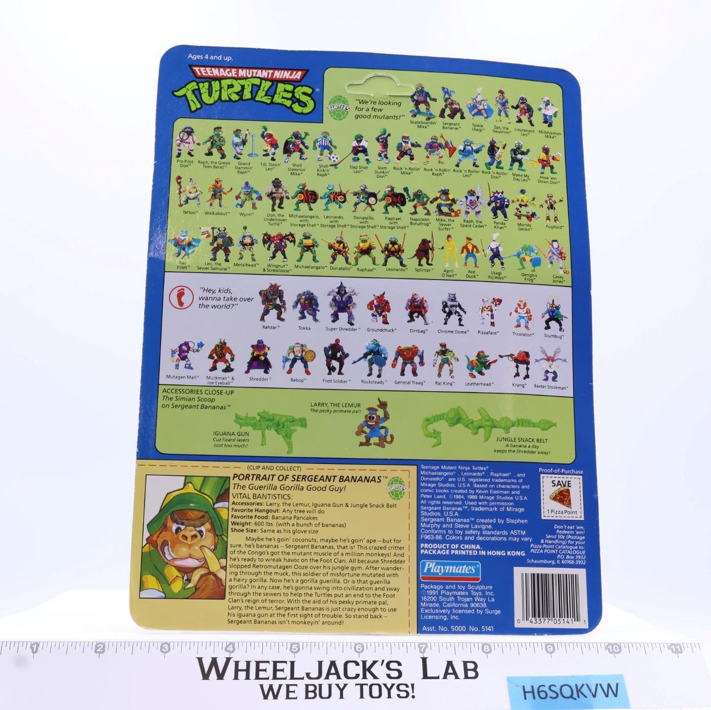 Sergeant Bananas Teenage Mutant Ninja Turtles TMNT 1991 Playmates NEW ...