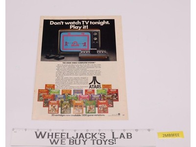 Atari LOT of 2 Print Ads Video Computer System 1978 - Wheeljack’s Lab