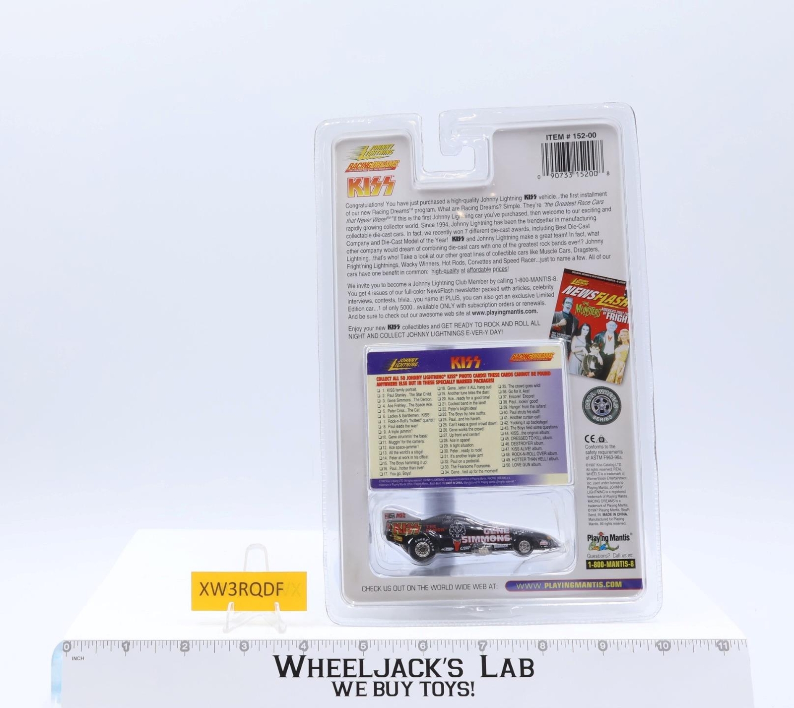 Gene Simmons Car KISS Johnny Lightning #34 Die-Cast 1997 Playing Mantis ...