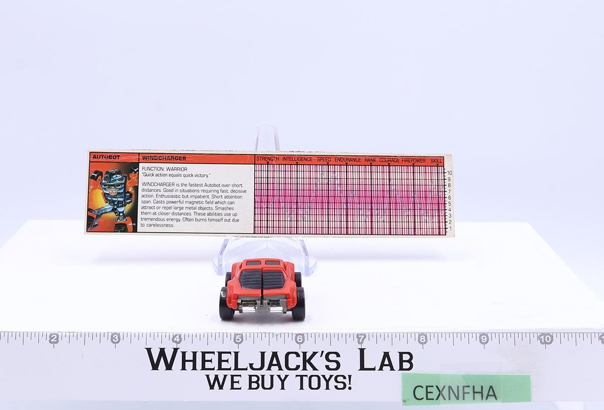 Windcharger RED Minibot 100% Complete Vintage 1984 G1 Transformers ...