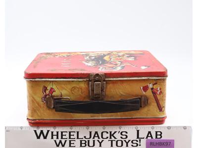 Great Wild West Metal Lunch Box THERMOS 1959 Vtg Cowboy Native American ...