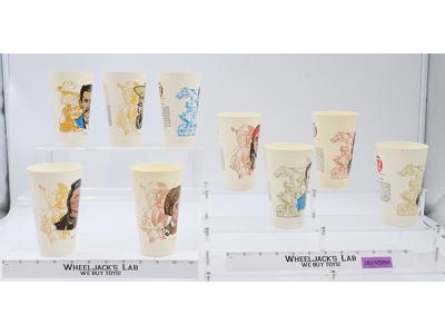 Set of 9 Wild West 1973 7-11 Plastic Slurpee Cups Buffalo Bill Doc ...