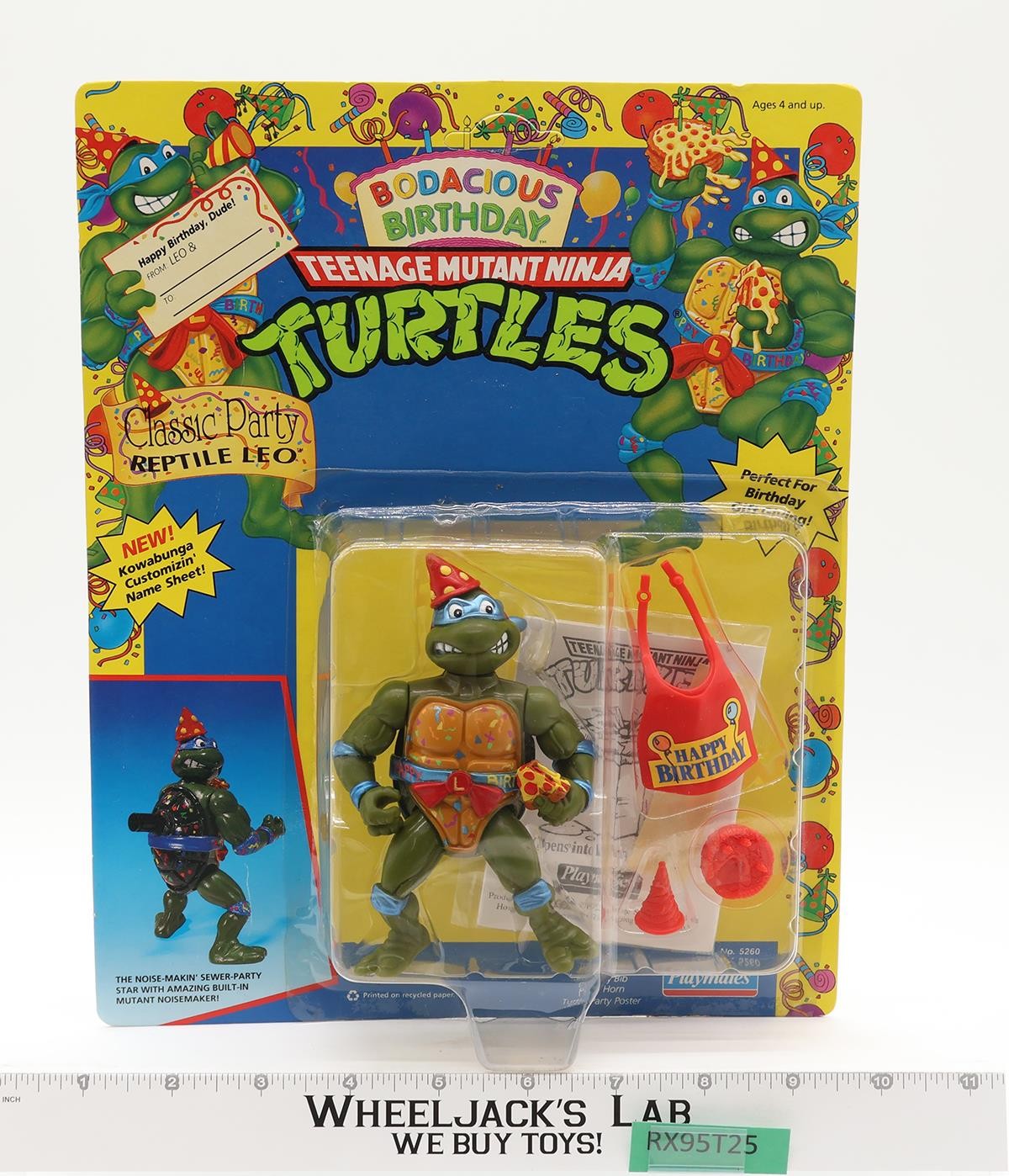 Classic Party Reptile Leo Bodacious Birthday TMNT 1992 Playmates NEW ...