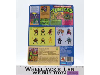 Raphael 10-Back TMNT 1988 Playmates Vintage Action Figure NEW SEALED ...