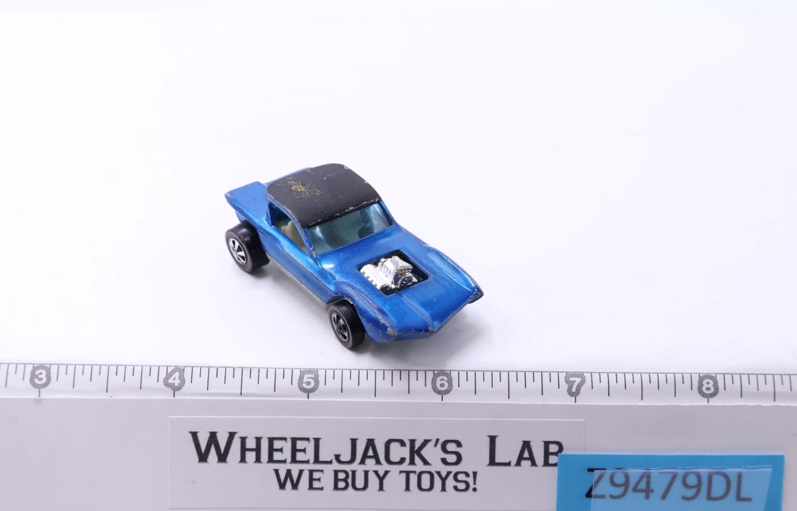 Python Blue w/ White Interior 1967 1968 Hot Wheels Mattel Vintage ...