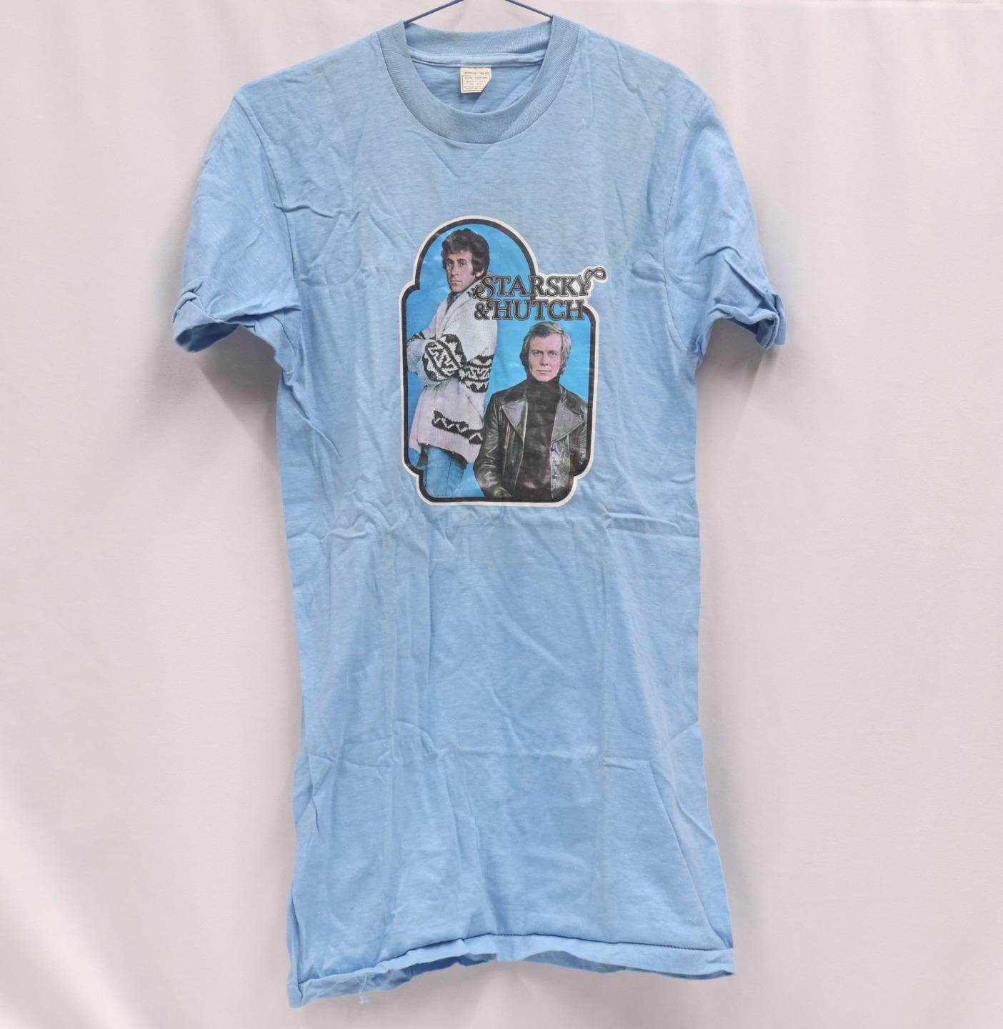 Starsky & Hutch T-Shirt Adult Medium Med Top Blue David Soul Paul ...