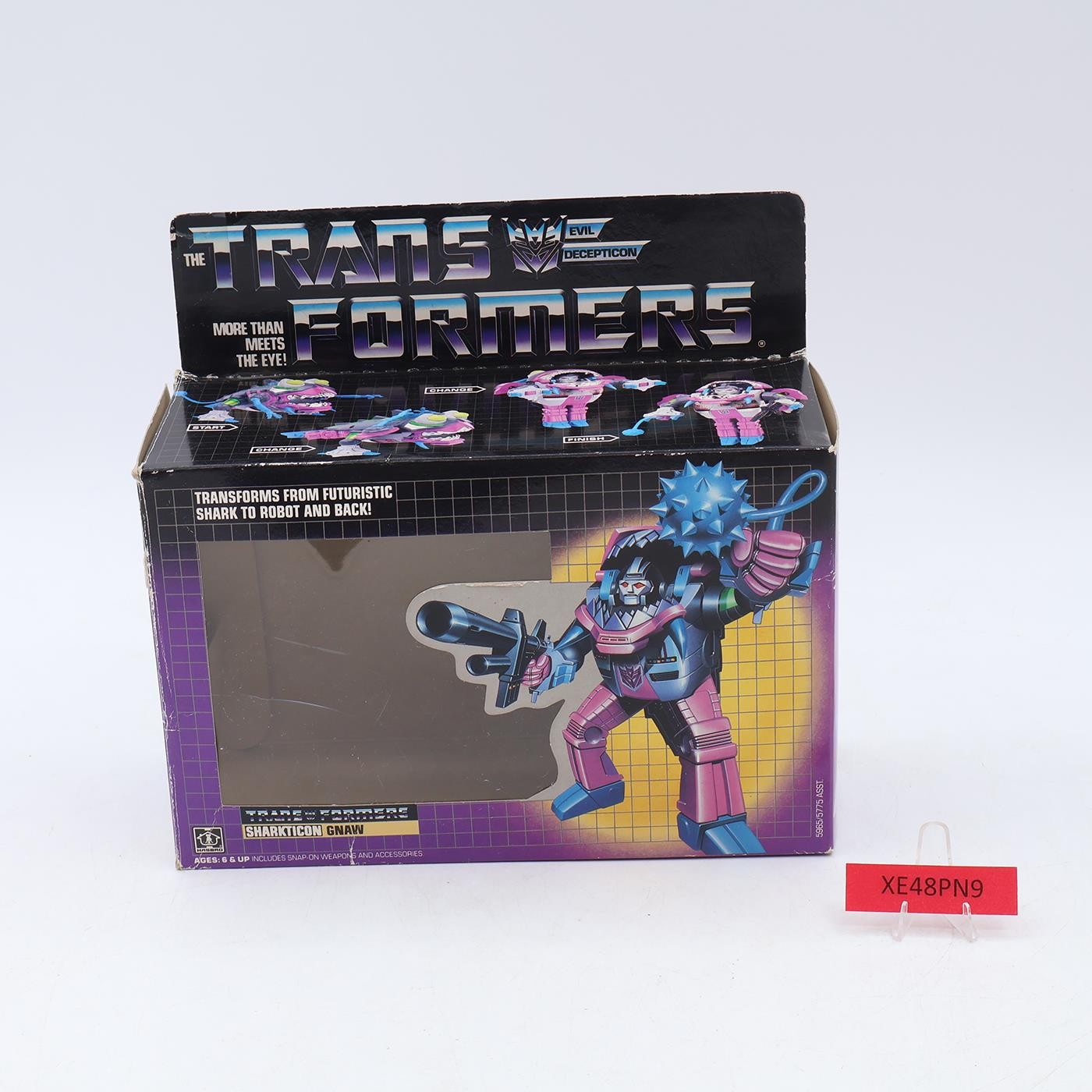 Gnaw Sharkticon 100% Complete W/Box G1 Transformers 1986 Vintage Figure ...