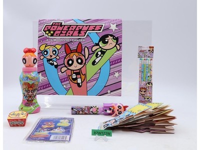 Lot of Powerpuff Girls Merch Cartoon Network Calendar Pencils Bottle ...